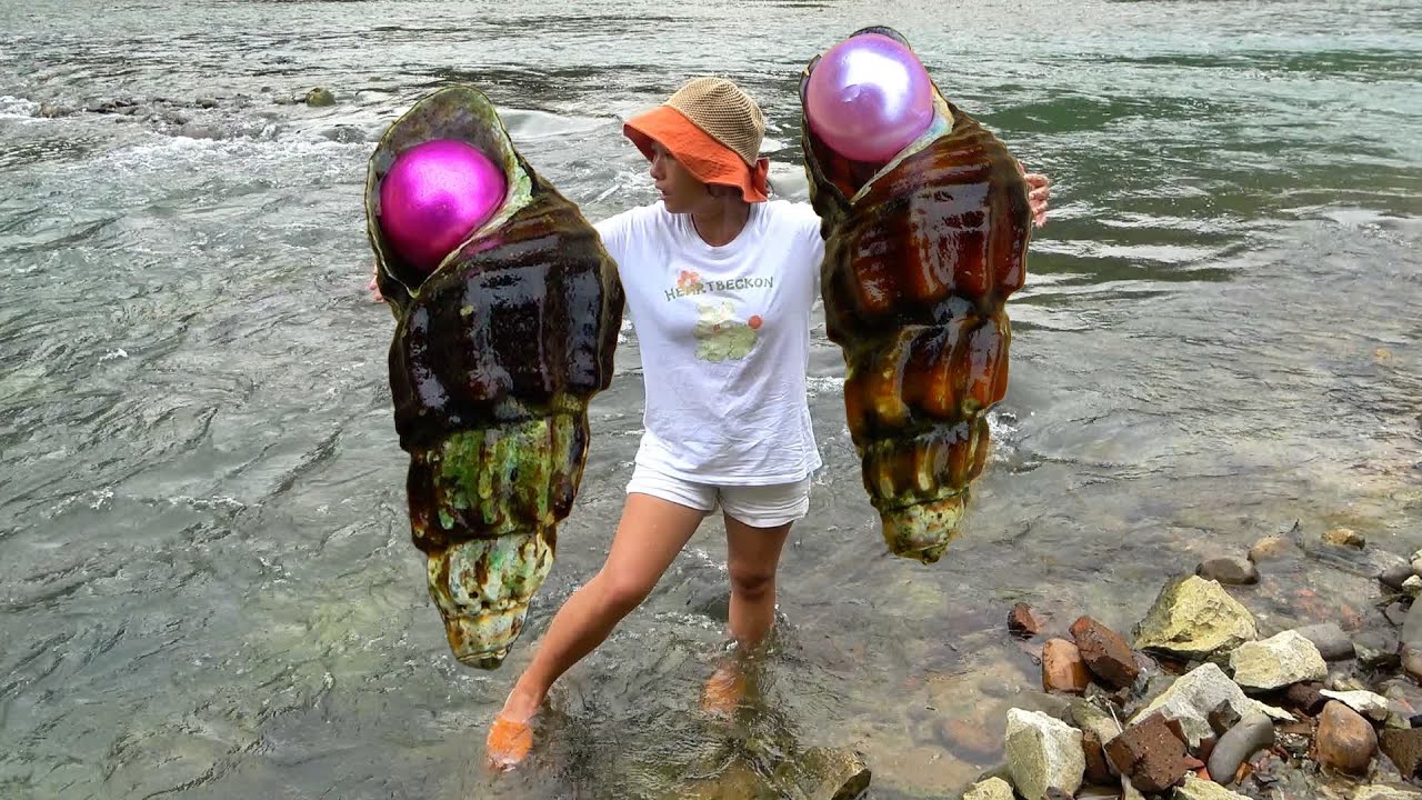 There are too many pearls in the clam, it feels like its belly is about ...