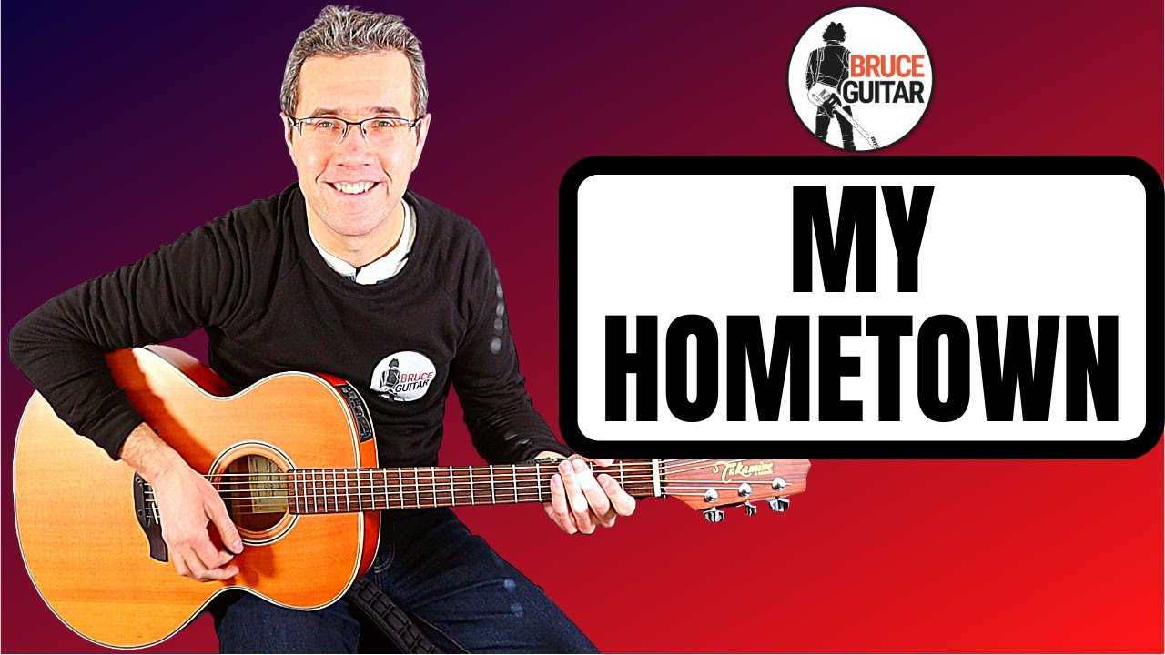 Bruce Springsteen - My Hometown guitar lesson - YouTube