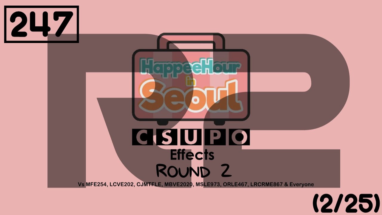 HHIS Csupo Effects R2 Vs MFE254, LCVE202, CJMTFLE, MBVE2020, MSLE973 ...