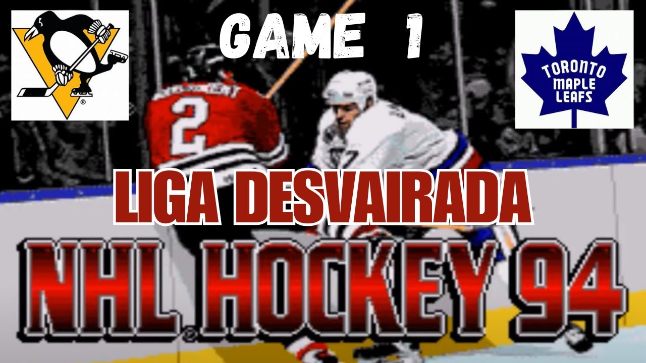 🔴 Live - Liga Desvairada de NHL 94 - Penguins vs Maple Leafs - YouTube