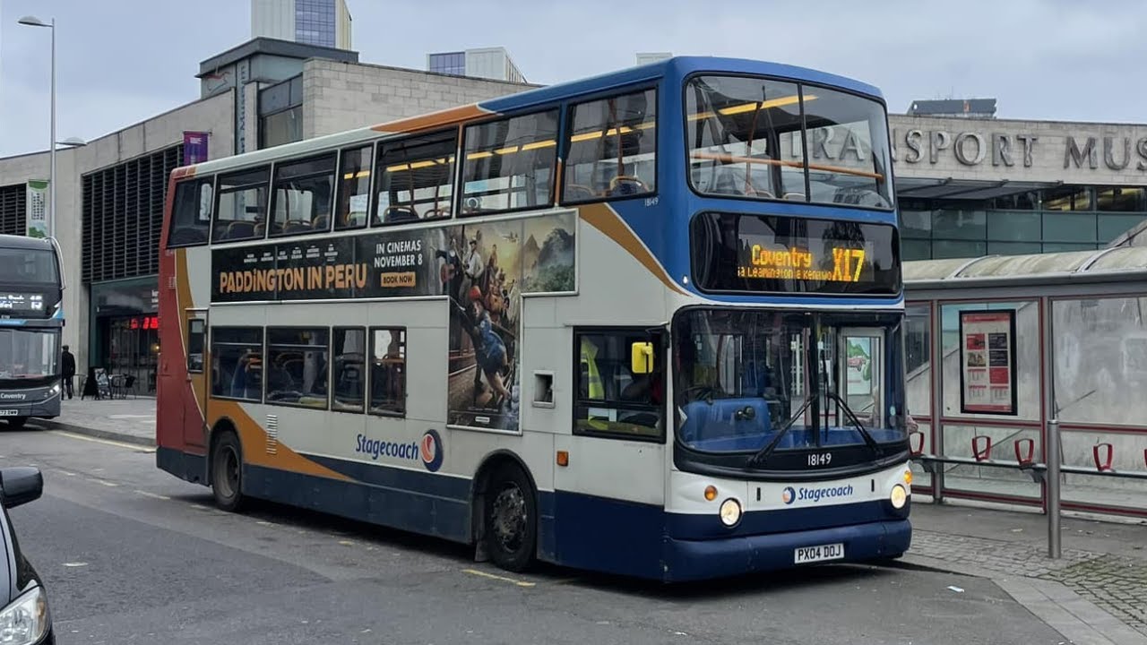 Beefy! Stagecoach Midlands 18149 (PX04 DOJ) Service X17 - Still fast ...
