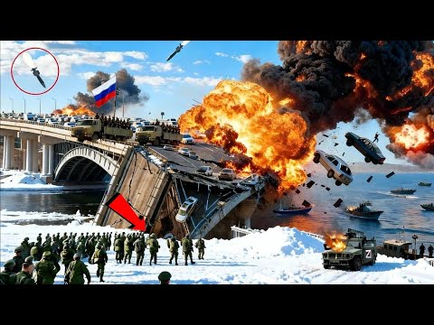5 minutes ago! 5000 Russian troops failed to cross the bridge! Look ...