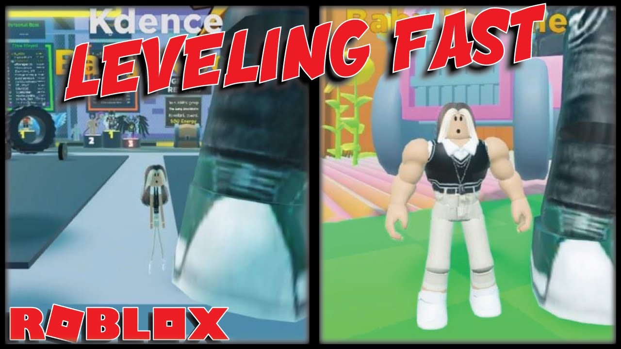 Trying to level up as fast as possible...STRONGMAN SIMULATOR ROBLOX ...