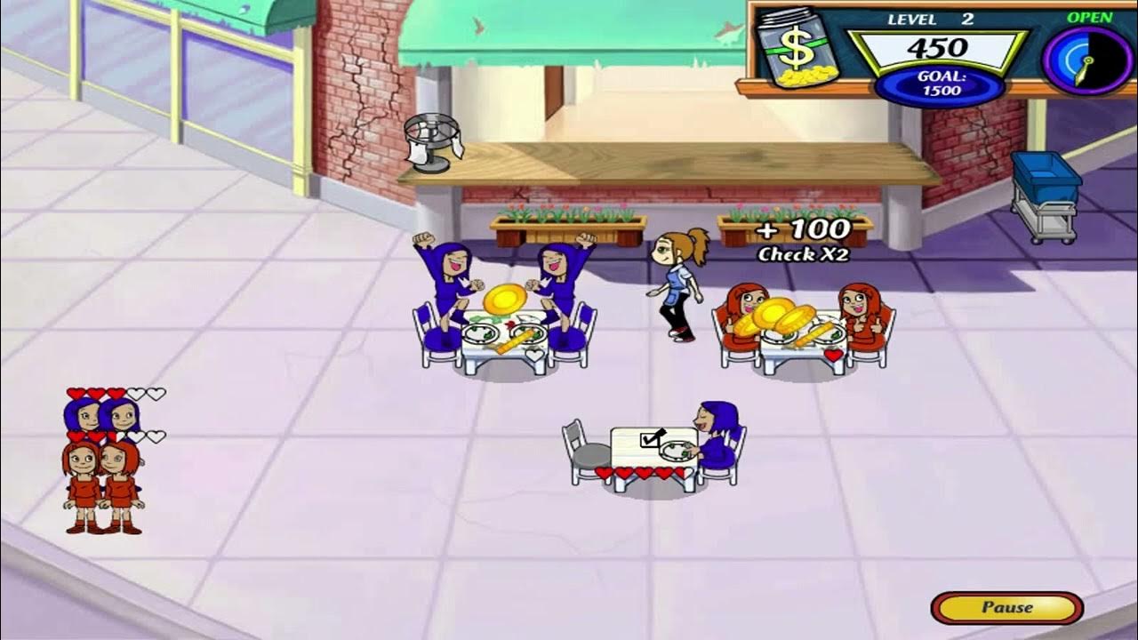 Diner Dash 2: Restaurant Rescue - Level #2 - Darla's Cafe II - YouTube