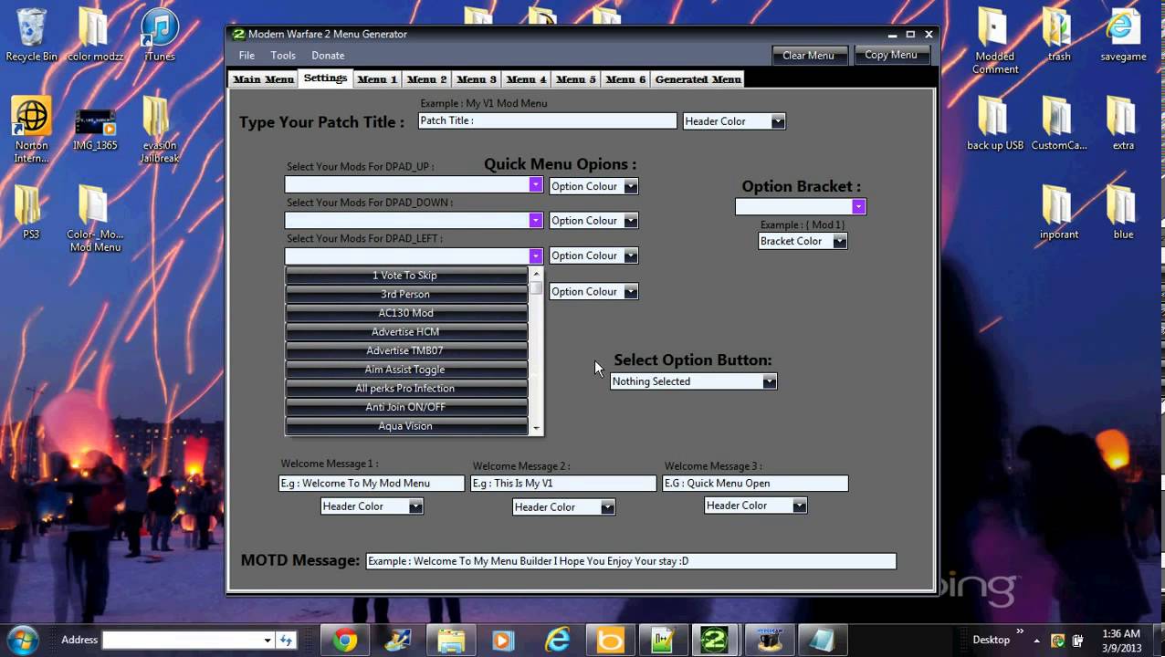 Mw2 Cfg Mod Menu Maker - YouTube