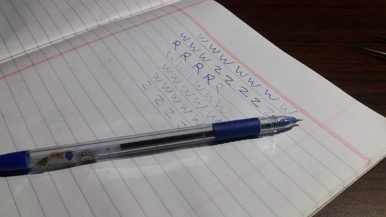 how to solve pen writing problems - YouTube