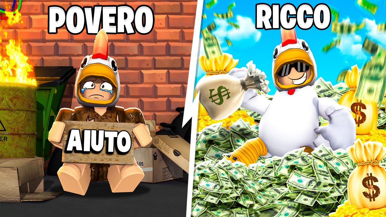 DA POVERO A RICCO SU ROBLOX!! - YouTube