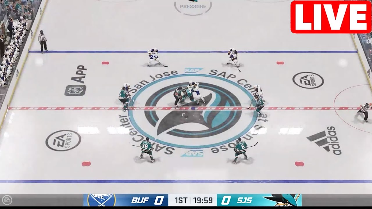 NHL LIVE - San Jose Sharks vs Buffalo Sabres - 27th Jan 2024 | NHL Full ...