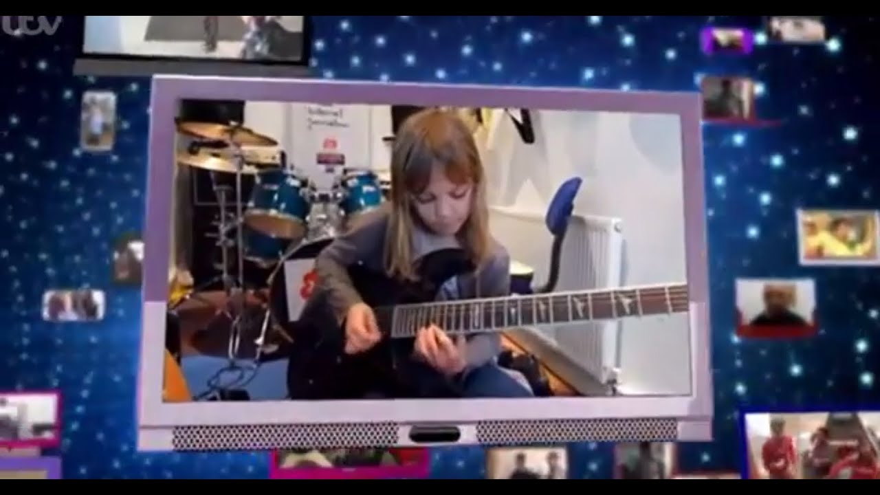 Zoe Thomson on the ITV show Let Me Entertain You, playing guitar! - YouTube