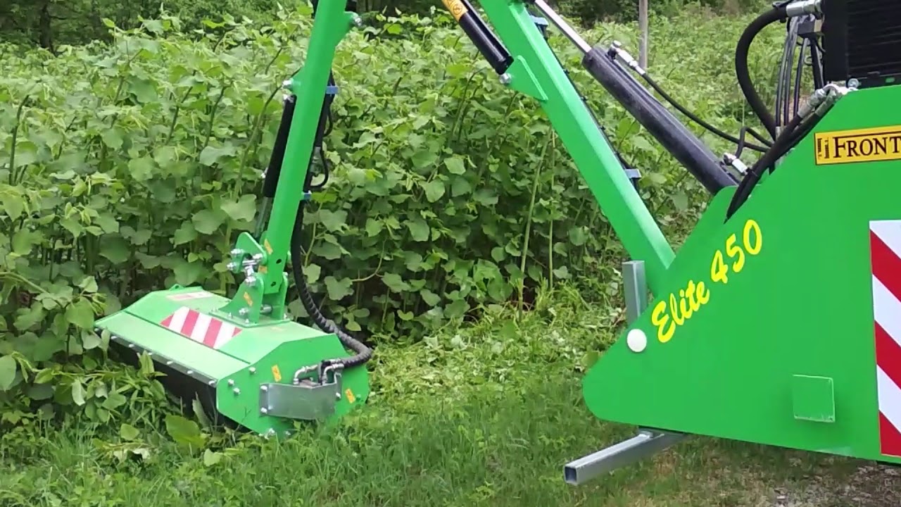 Mulčovač na ramene FRONTONI ELITE 450 - YouTube