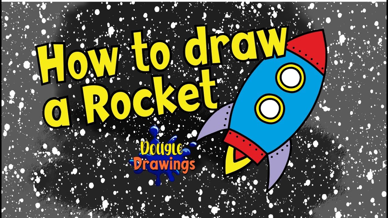 How to draw a Rocket, Easy to Drawing Step by Step Tutorial, in this ...