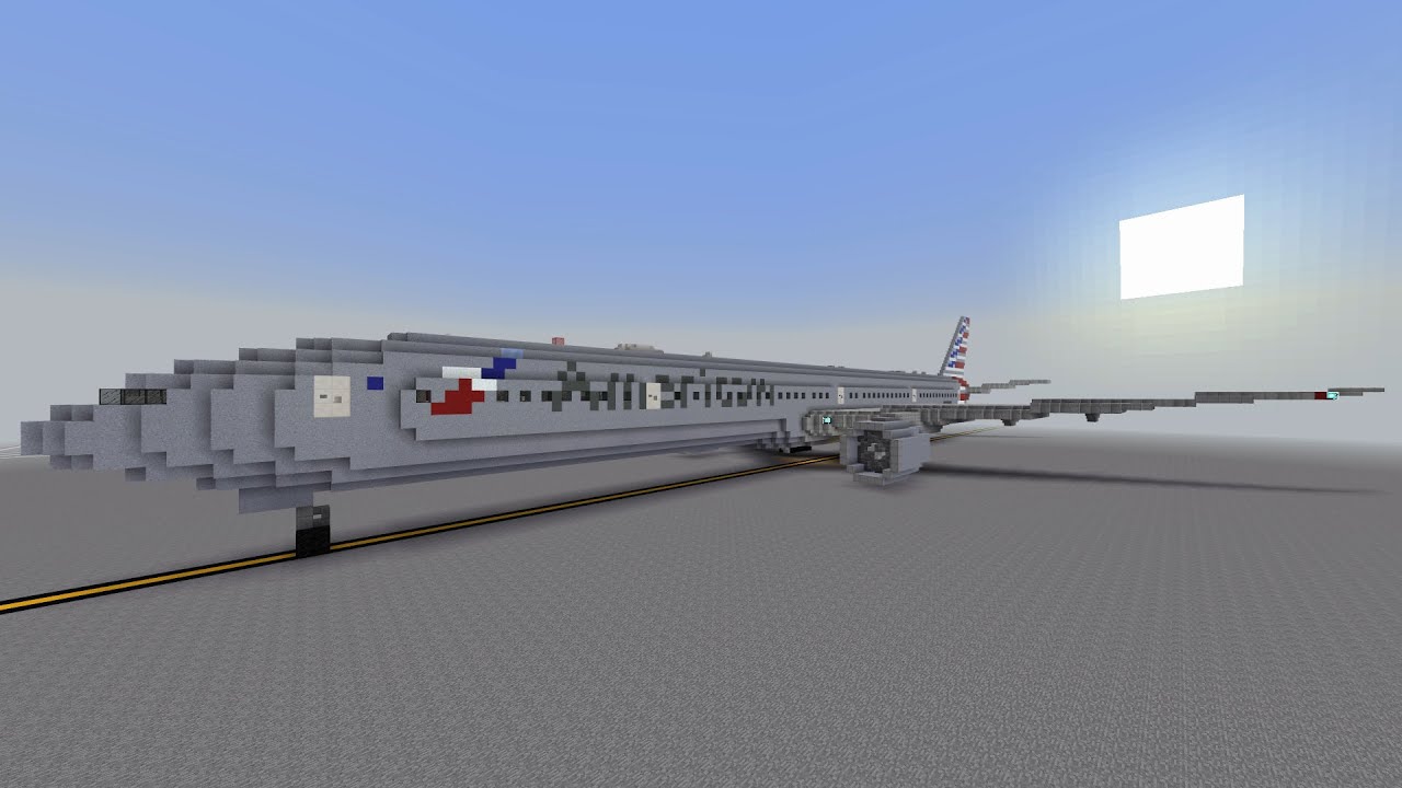 Minecraft Airport: American Airlines Boeing B777-300ER Tour (Version 1 ...