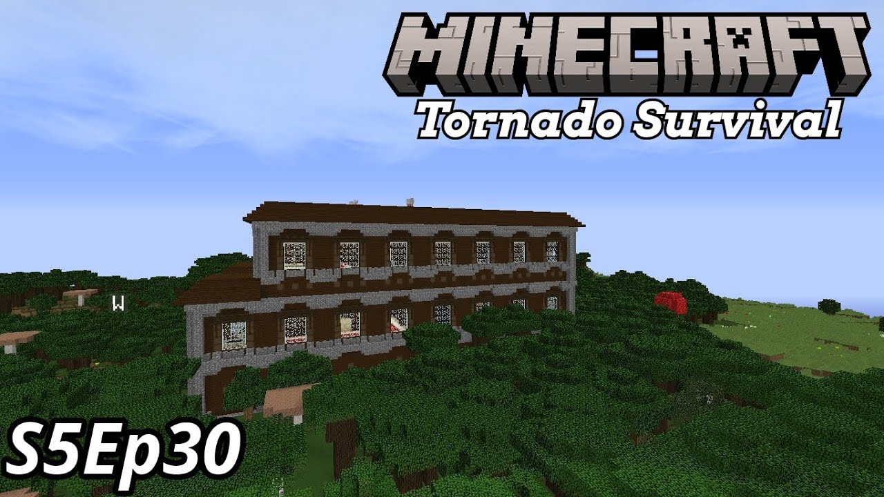 Minecraft Tornado Survival (Localized Weather Mod) S5Ep30: Woodlands ...