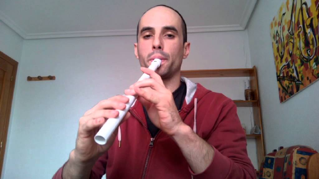 Homemade Alto whistle PVC in A. The Asturian Way - YouTube