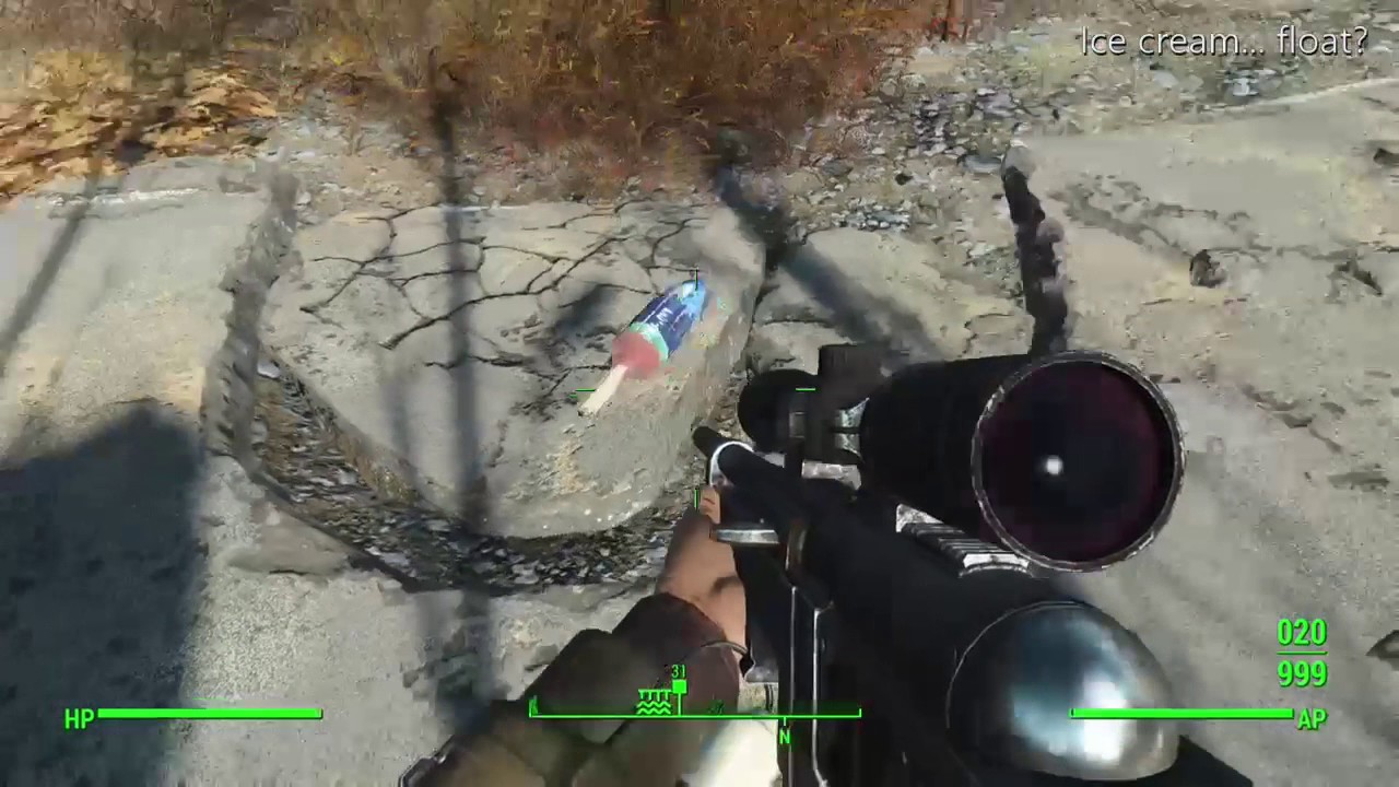 Fallout 4 Xbox One Bethesda Item Glitch Ice Cream Float - YouTube
