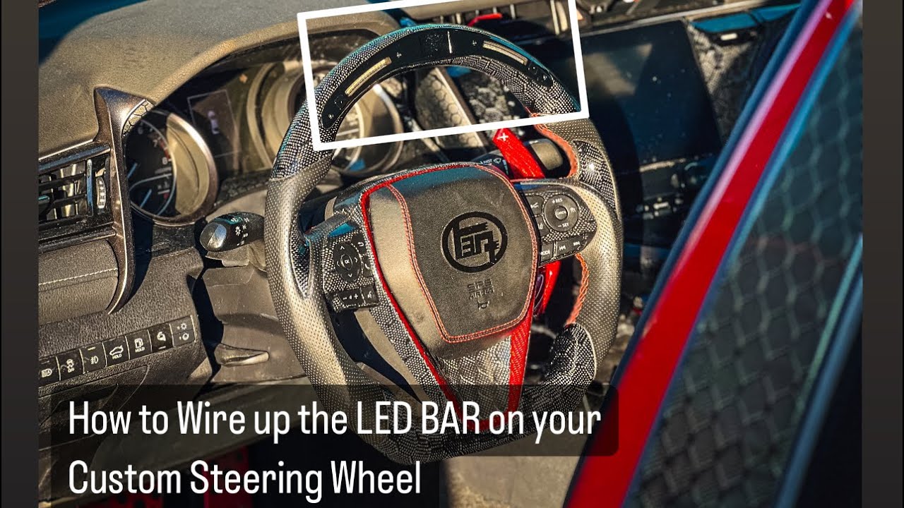 Wiring Guide to the LED Bar on your Custom Steering Wheel. (18-24 Camry ...