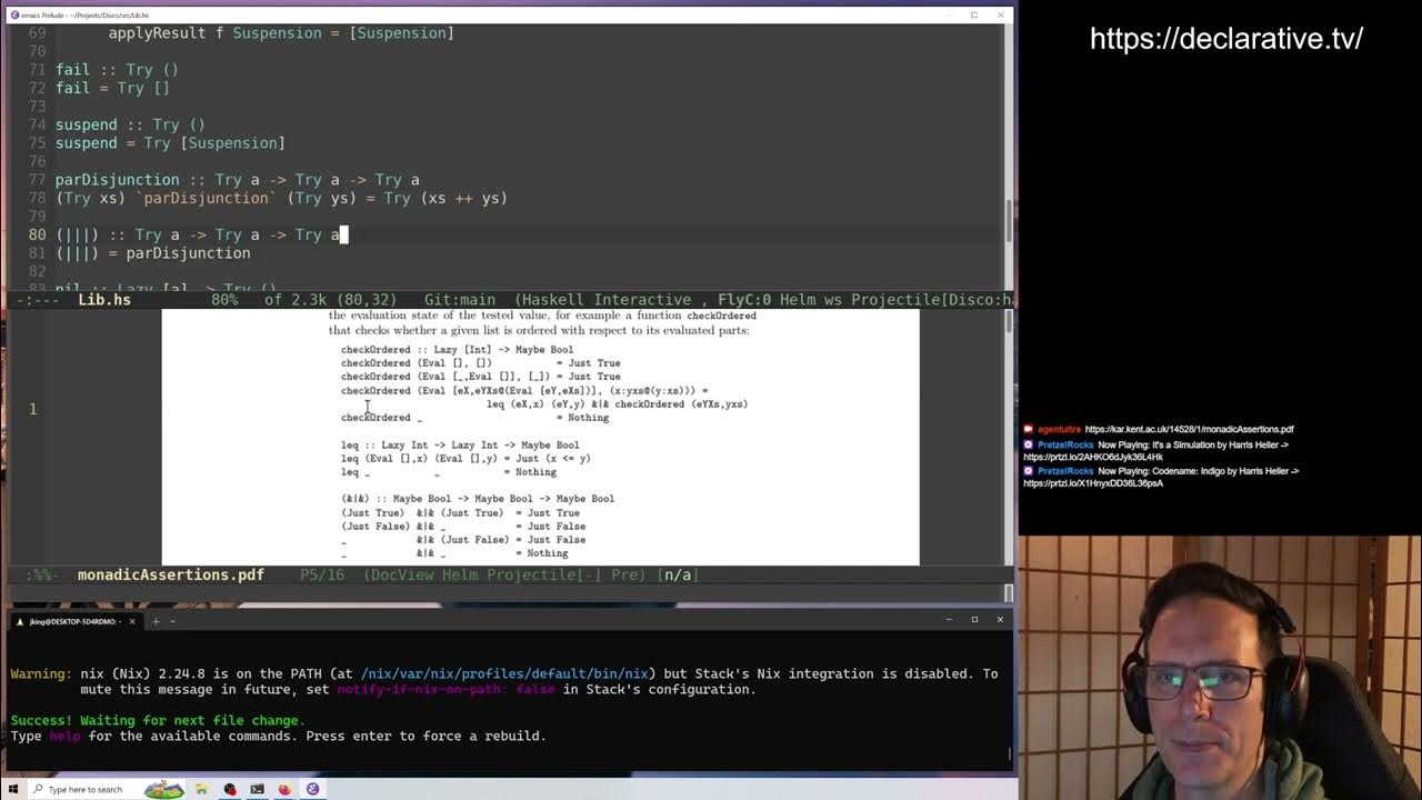 Prompt, lazy assertions for Haskell - 2 - YouTube