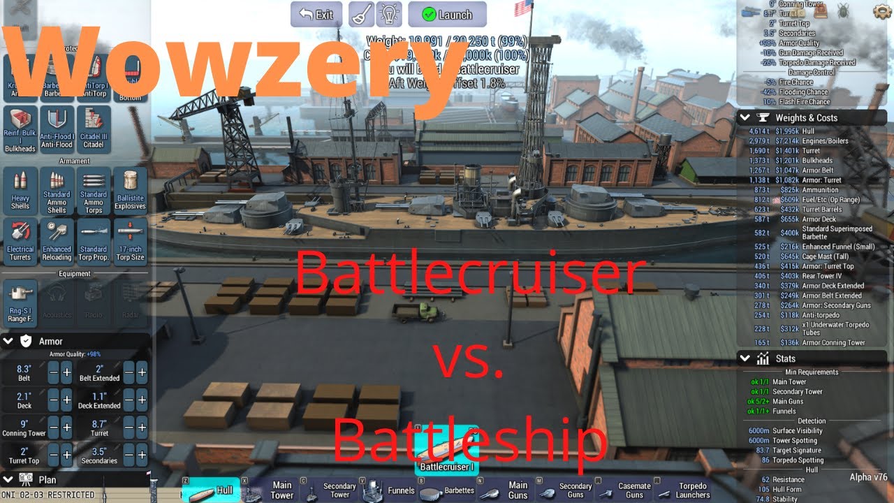 Battlecruiser Vs Battleship Ultimate Admiral Dreadnoughts Youtube