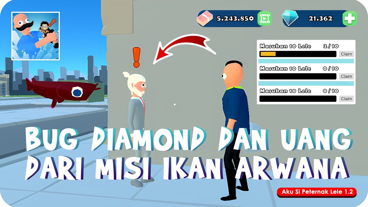 CARA BUG DIAMOND DAN UANG BANYAK DARI MISI IKAN ARWANA AKU SI PETERNAK ...