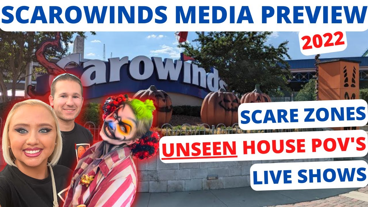 SCarowinds 2022 FULL Tour & Review: POV's Of Mazes and Zones, Food ...