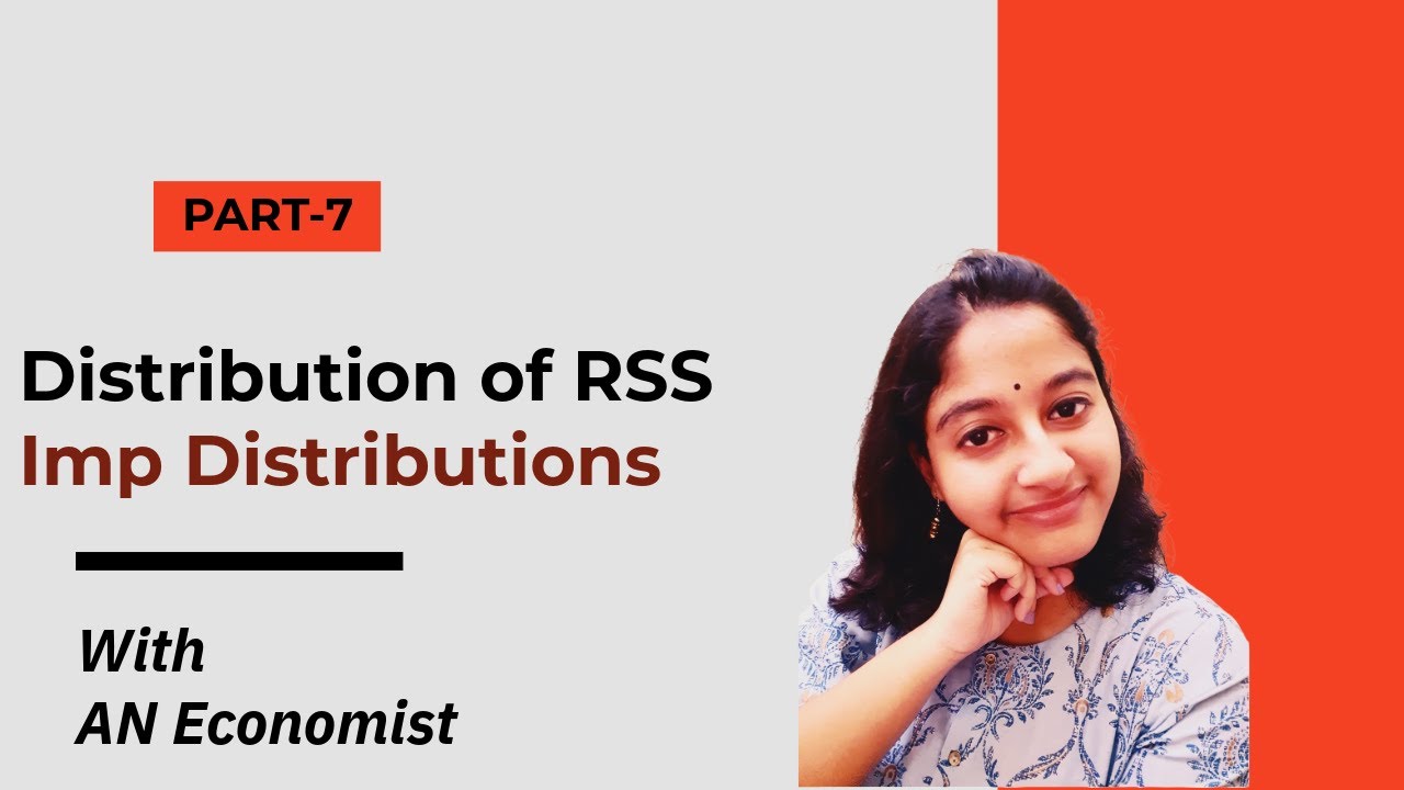 7. Distribution of RSS | Important Probability Distributions (Z, t, F ...