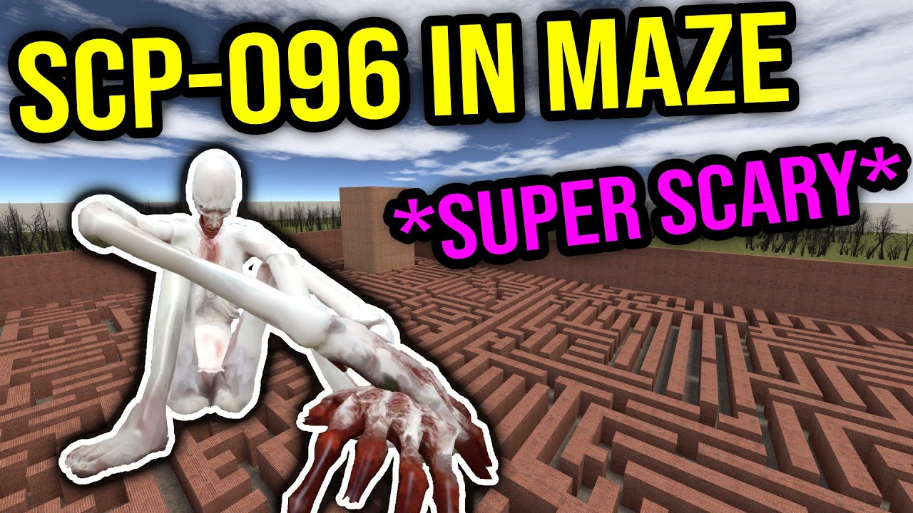 SCARY SCP-096 MAZE RUN!! (gmod scp) - YouTube