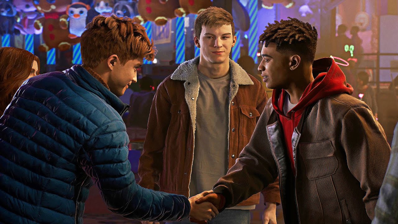 Miles meets Harry for the first time - Spider-Man 2 (PS5) - YouTube