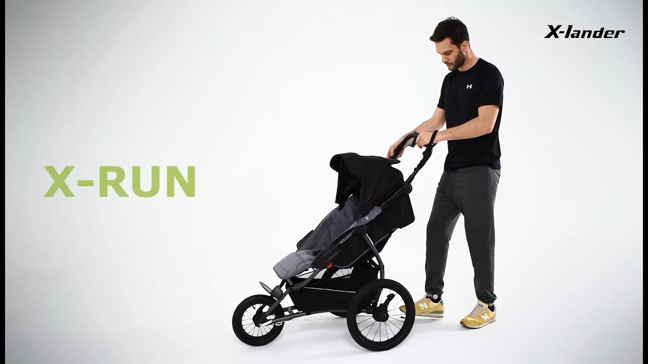 Универсальная коляска X-lander X-Run (Икс Ландер Икс Ран) видео обзор - YouTube