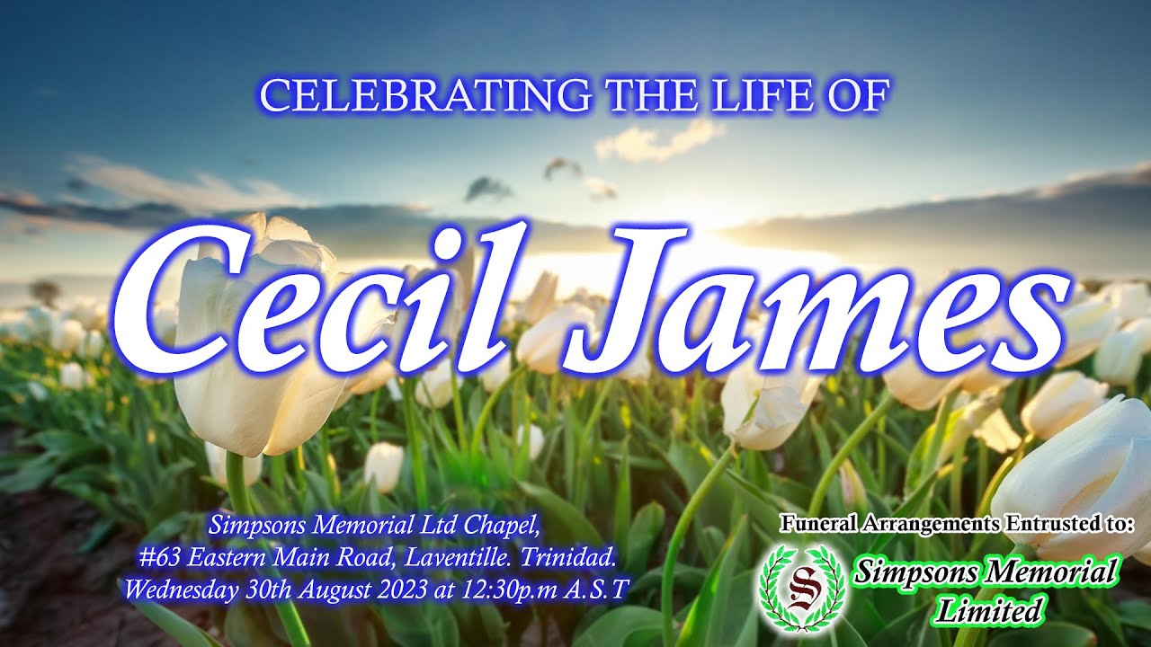Funeral Service of Cecil James - YouTube
