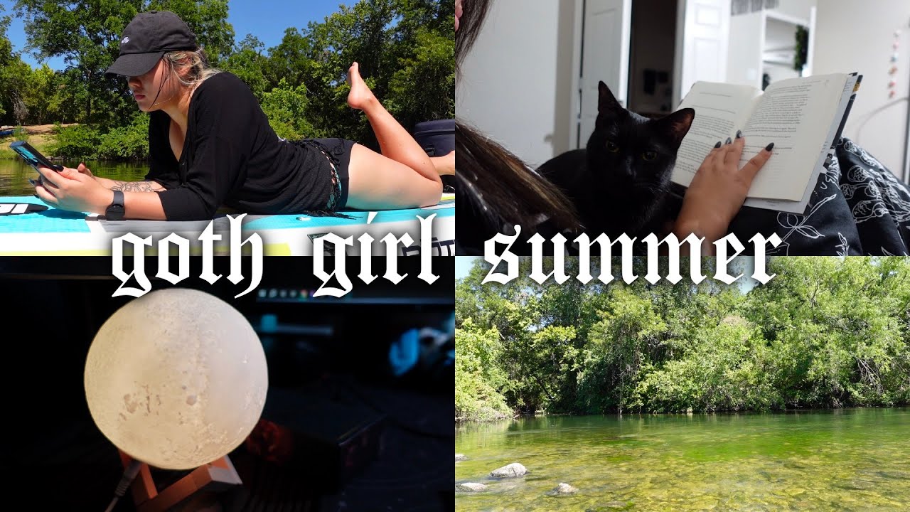 surviving summer as a goth girl in texas || paddle boarding, hot pot ...