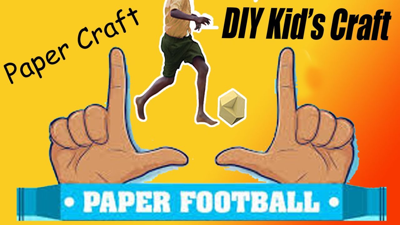 paper toy football making/paper ball making /kids craft DIY - YouTube