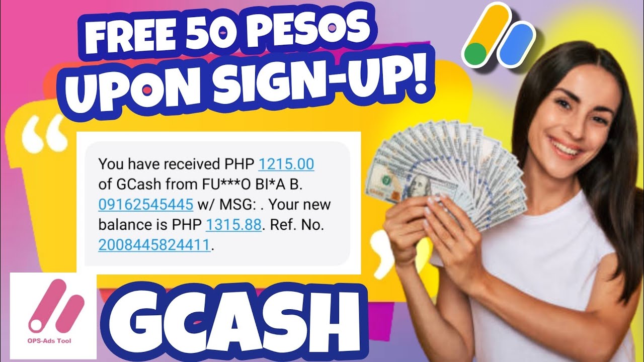 FREE ₱50 GCASH MONEY UPON SIGN-UP! KUMITA GAMIT ANG ADSENSE? a&a OPS ...