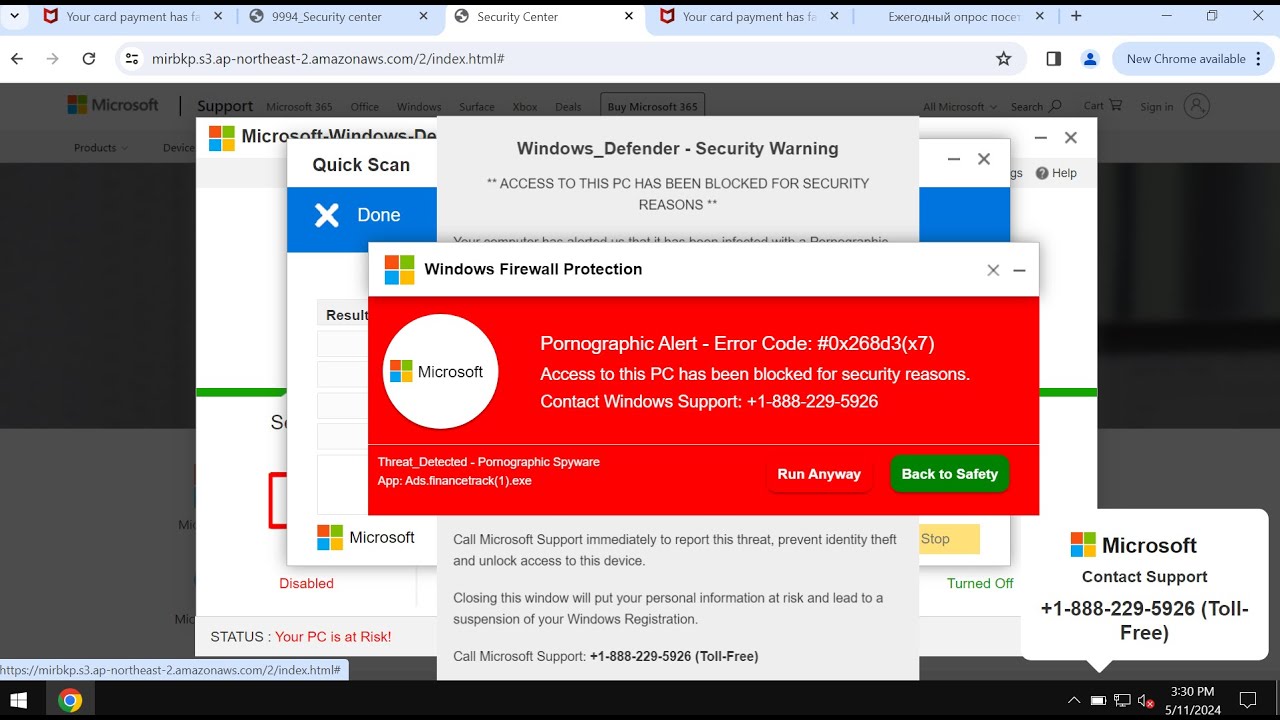 +1-888-229-5926 fake Windows Support alert removal. - YouTube