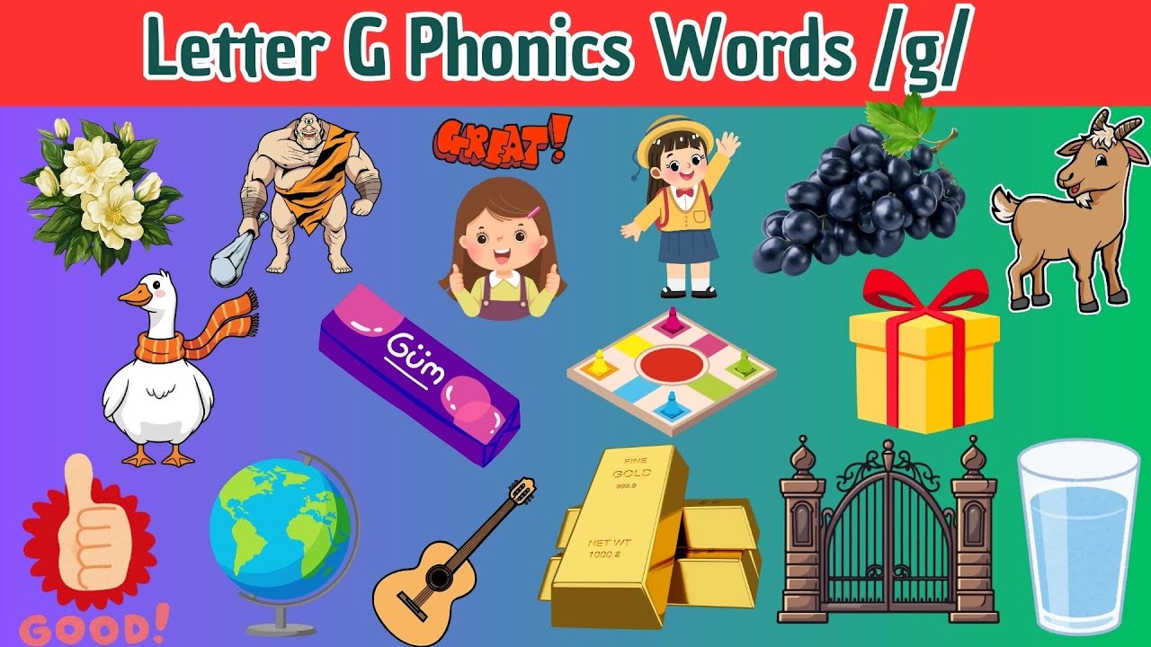 Learn Letter G Phonics | Fun ABC Learning for Nursery & Kindergarten ...
