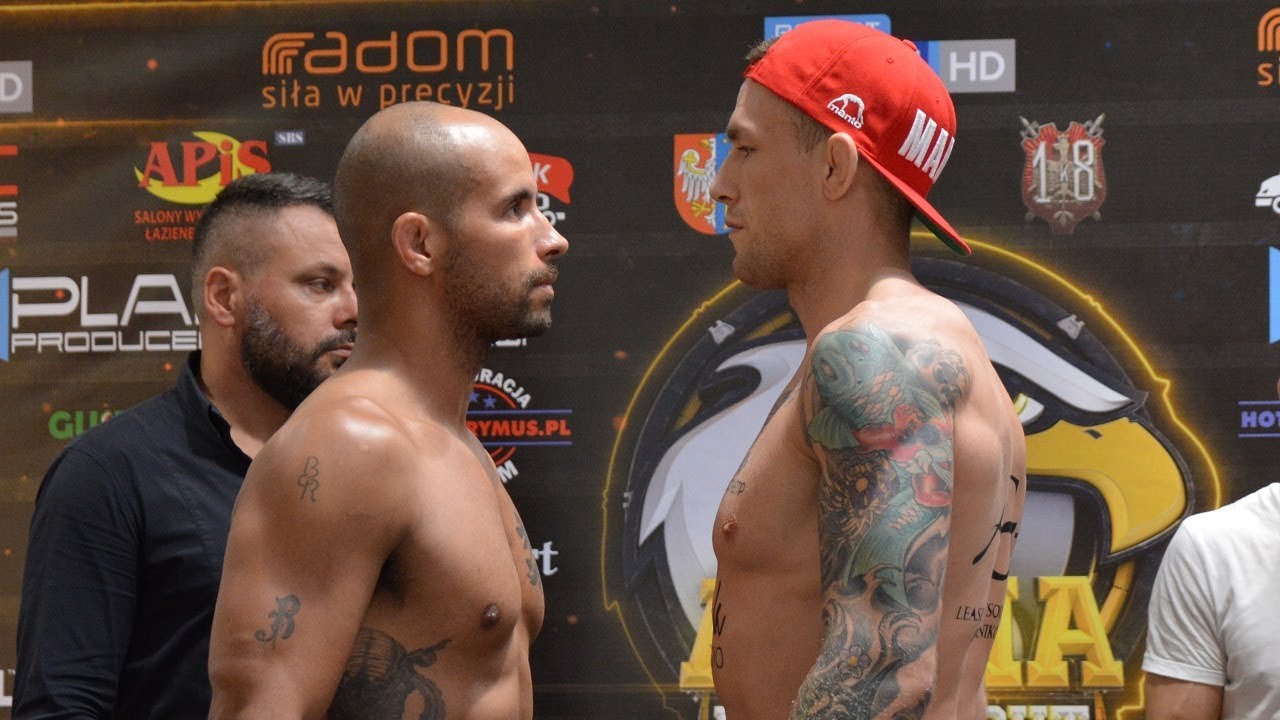 TOMASZ JAKUBIEC vs ROBERT TURNQUEST - ważenie przed Armia Fight Night 6 ...