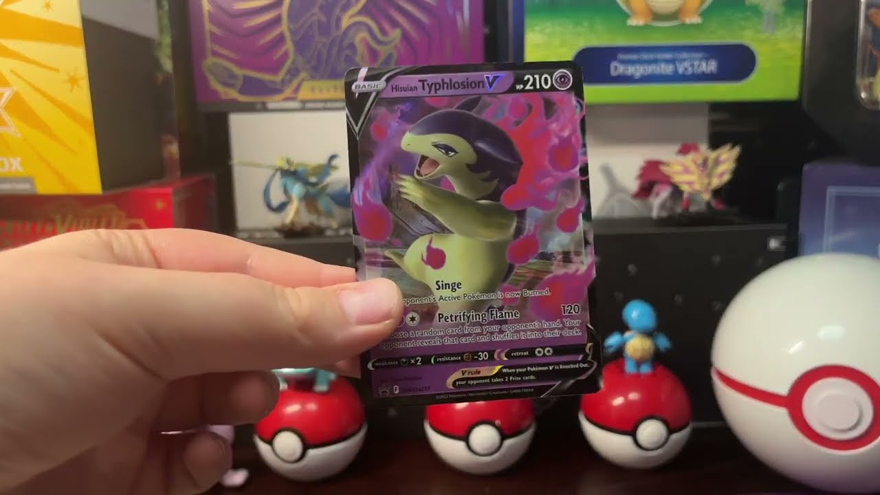 Pokemon TCG Typhlosion Divergent Powers Tins Opening - So Many Hits ...