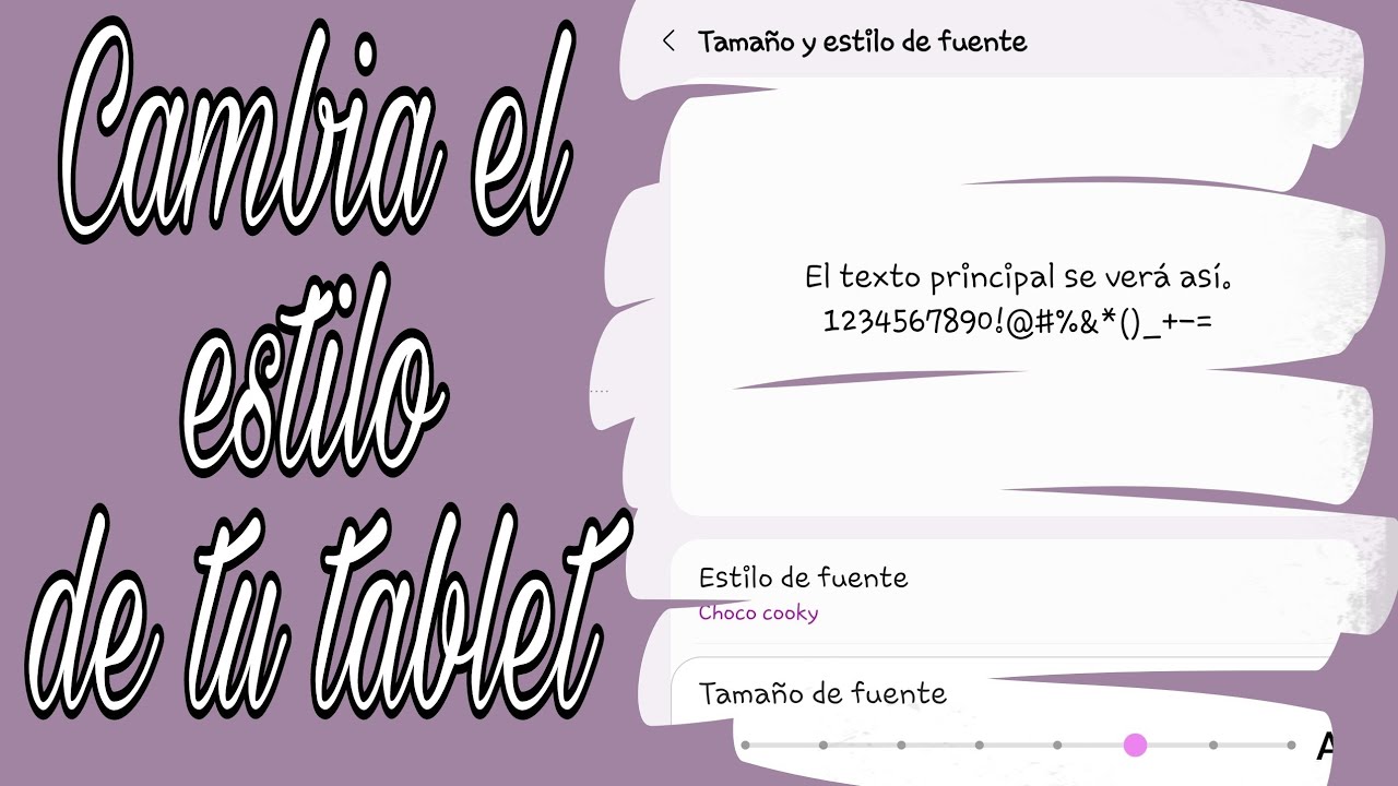 Cambia el tipo de letra de toda tu tablet - YouTube