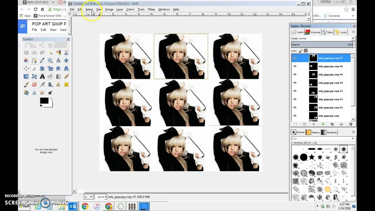 GIMP Pop Art Faces - YouTube