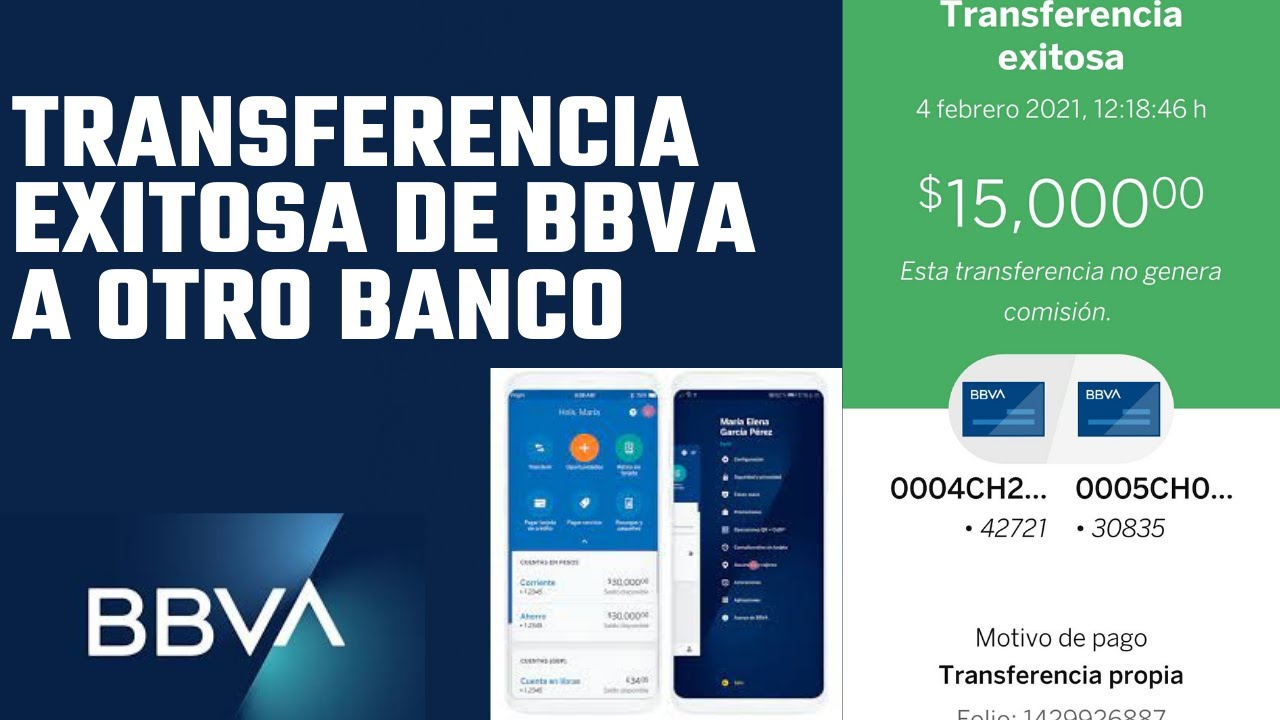 Como Transferir DINERO De Mi Cuenta BBVA A Otro Banco 2023 YouTube