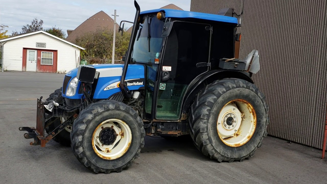 2006 NEW HOLLAND TN75DA 4WD 62 HP TRACTOR - YouTube