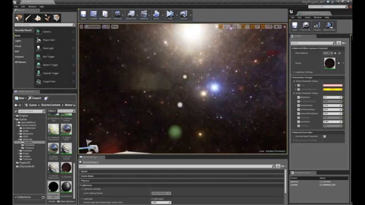 Unreal Engine 4 - Star Nest - UE4 - YouTube