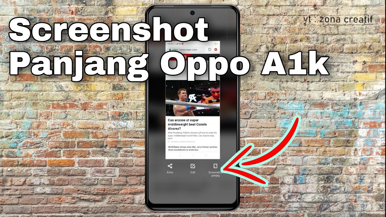 Cara Screenshot Panjang, Tangkap Layar Panjang di HP Oppo A1k Android ...