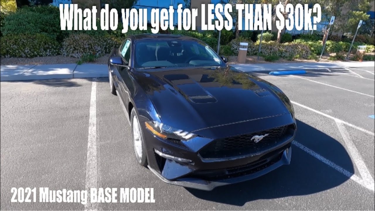 2021 Mustang EcoBoost BASE Review + Drive | NEW Standard Features ...