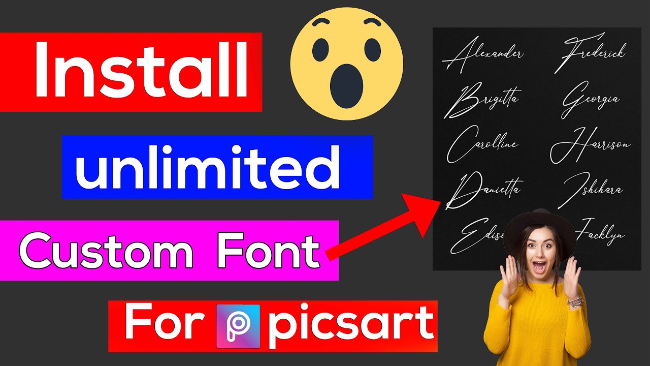 install unlimited custom fonts for picsart in hindi 2020 | picsart ...