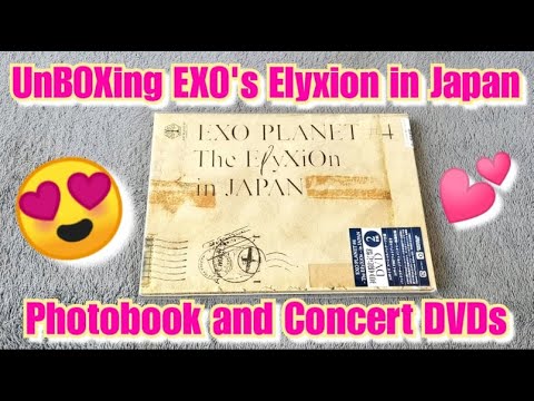 엑소 UNBOXING EXO's The ELYXION IN JAPAN Concert DVD 😍🤗 from YesAsia.com