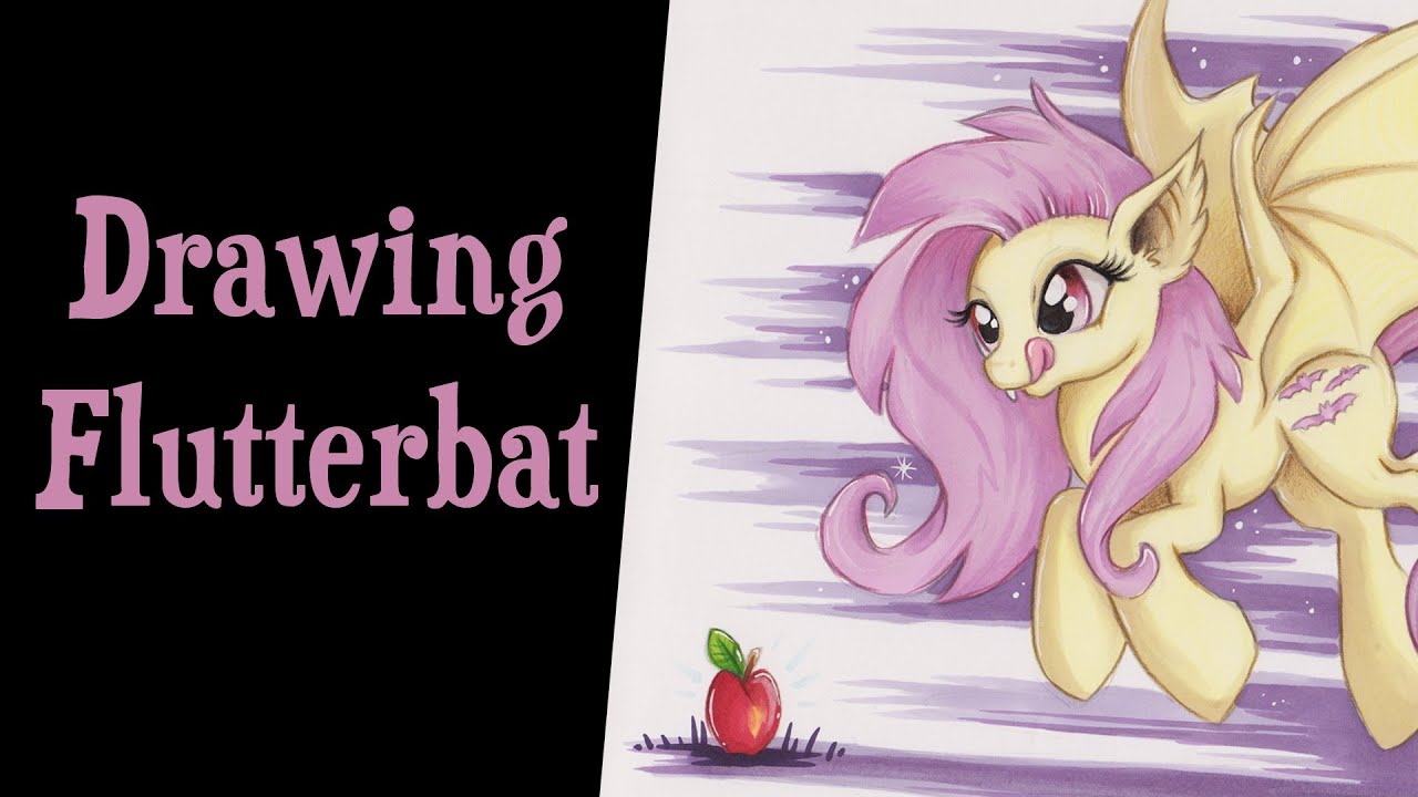 Speed Drawing MLP - Flutterbat - YouTube