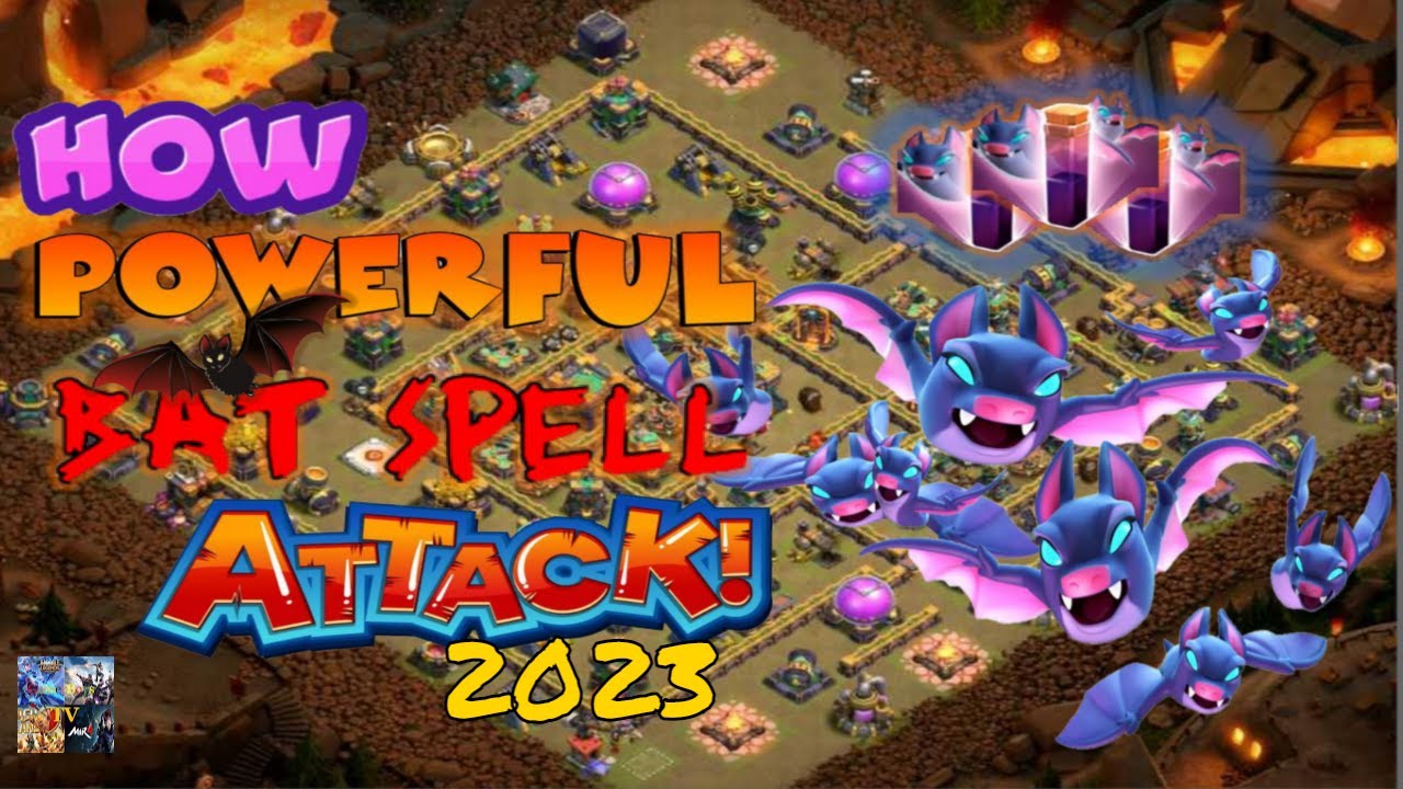 HOW POWERFUL BAT SPELL ATTACK CWL 2023 II CLASH OF CLAN II GamerBoys ...