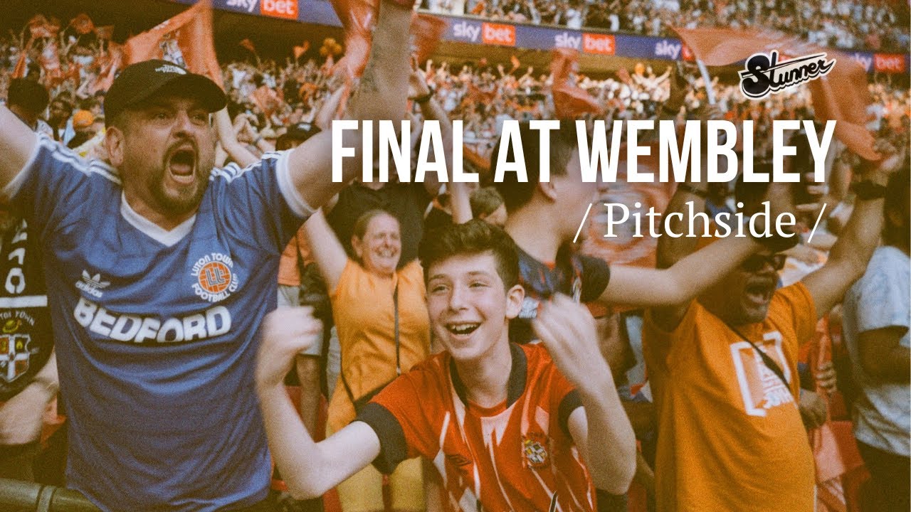 WEMBLEY PITCHSIDE: Luton Town is going to Premier League / Championship ...