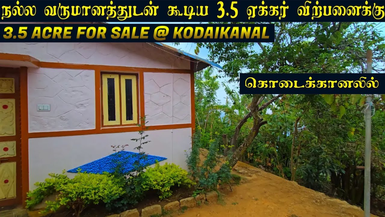 3.5 ACRE FOR SALE WITH HOUSE #goodincome | வீட்டுடன் கொடைக்கானலில் 3.5 ...
