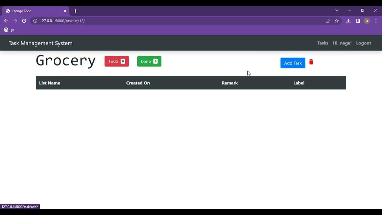 Task Management System in Django - YouTube